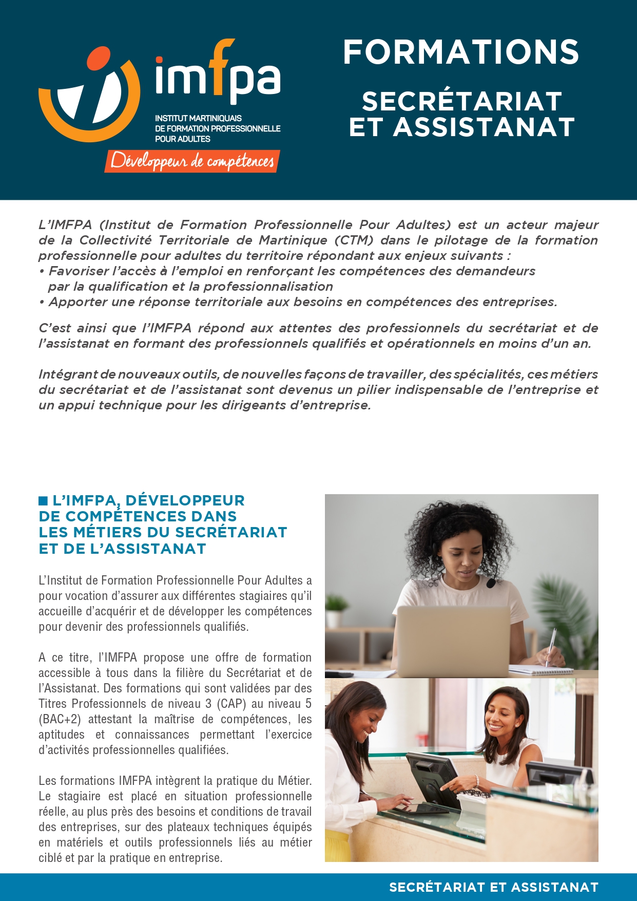 Formations qualifiantes - IMFPA Martinique